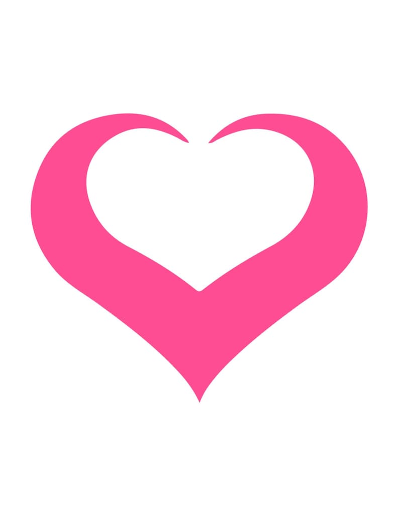 Heart Templates, 10 Pages ( Digital , Printable) - Etsy