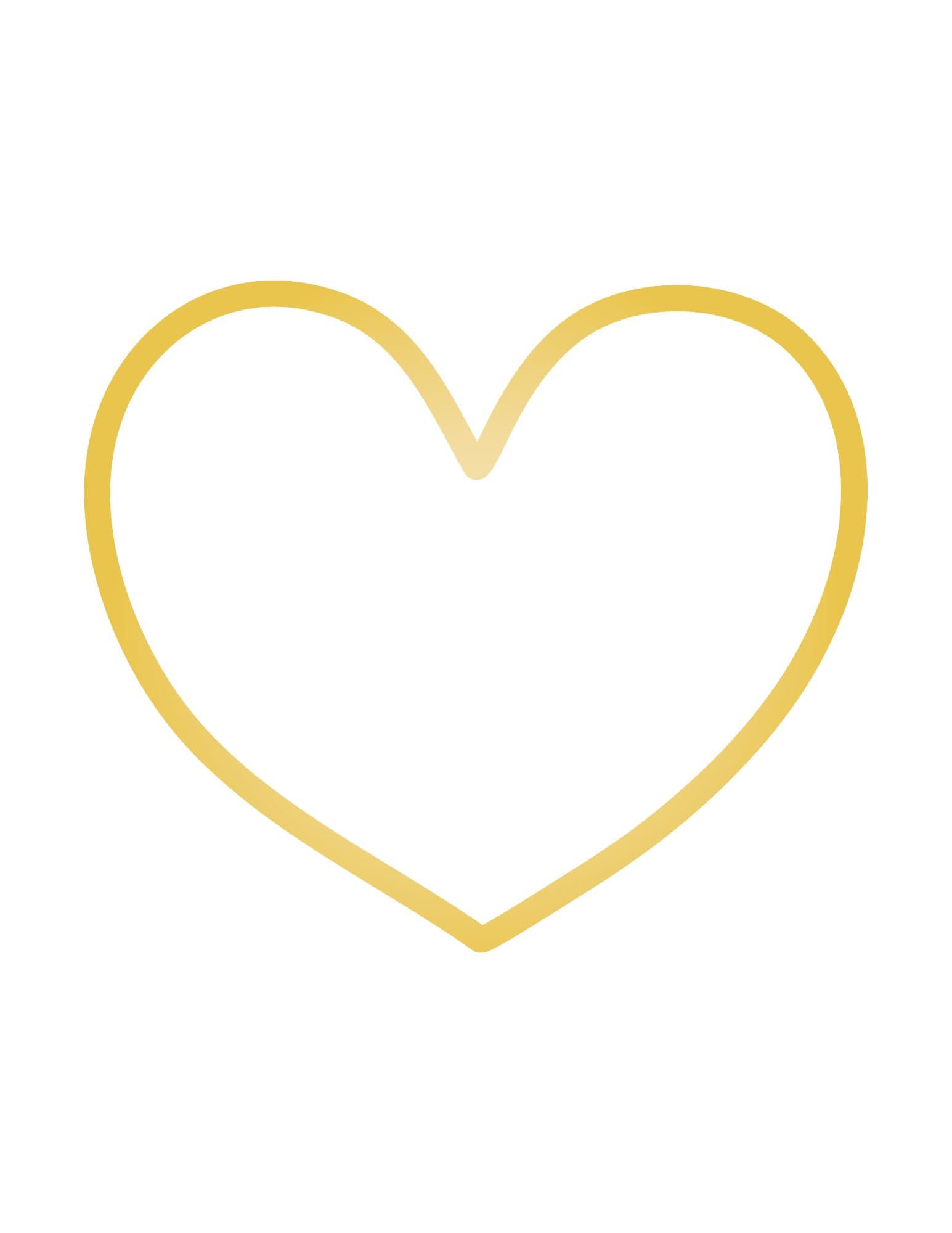 Heart Templates, 10 Pages ( Digital , Printable) - Etsy