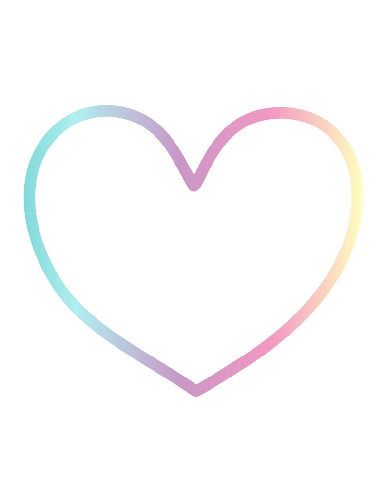 Heart Templates, 10 Pages ( Digital , Printable) - Etsy