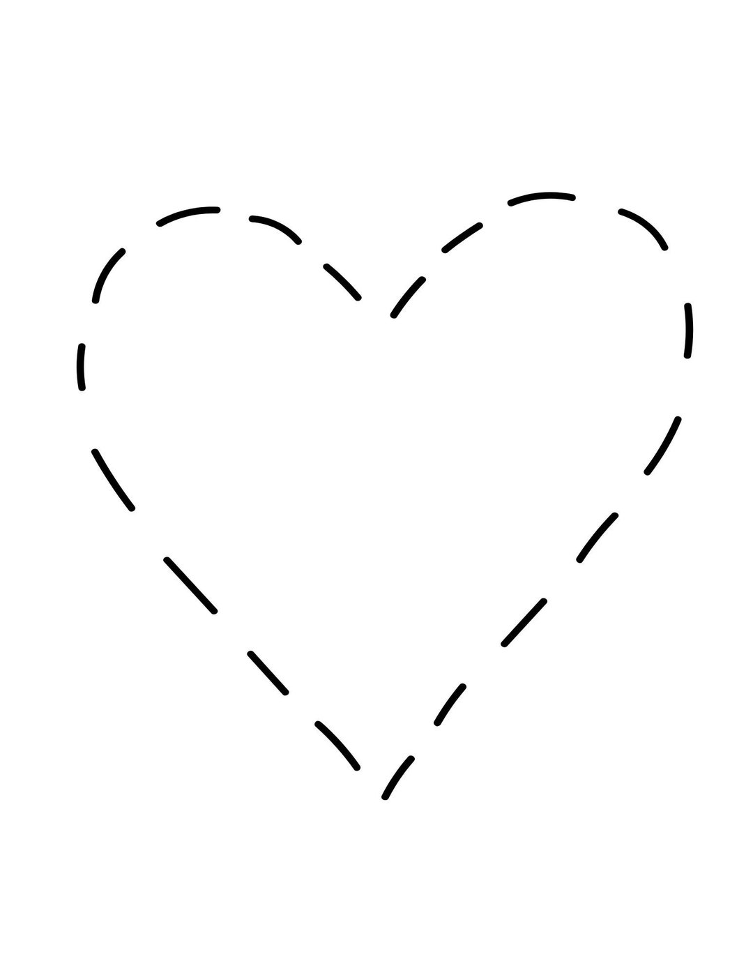 Heart Templates, 10 Pages ( Digital , Printable) - Etsy