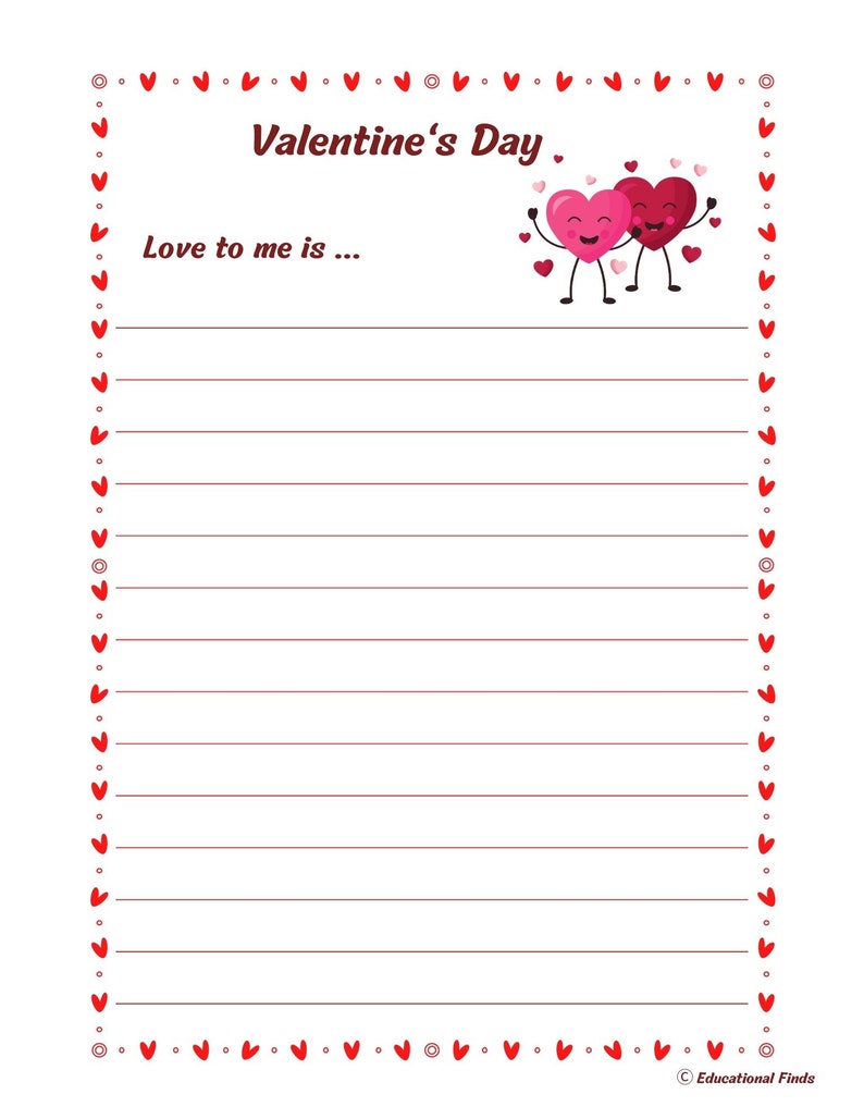Love to Me Is... Activity ( Digital, Printable) - Etsy