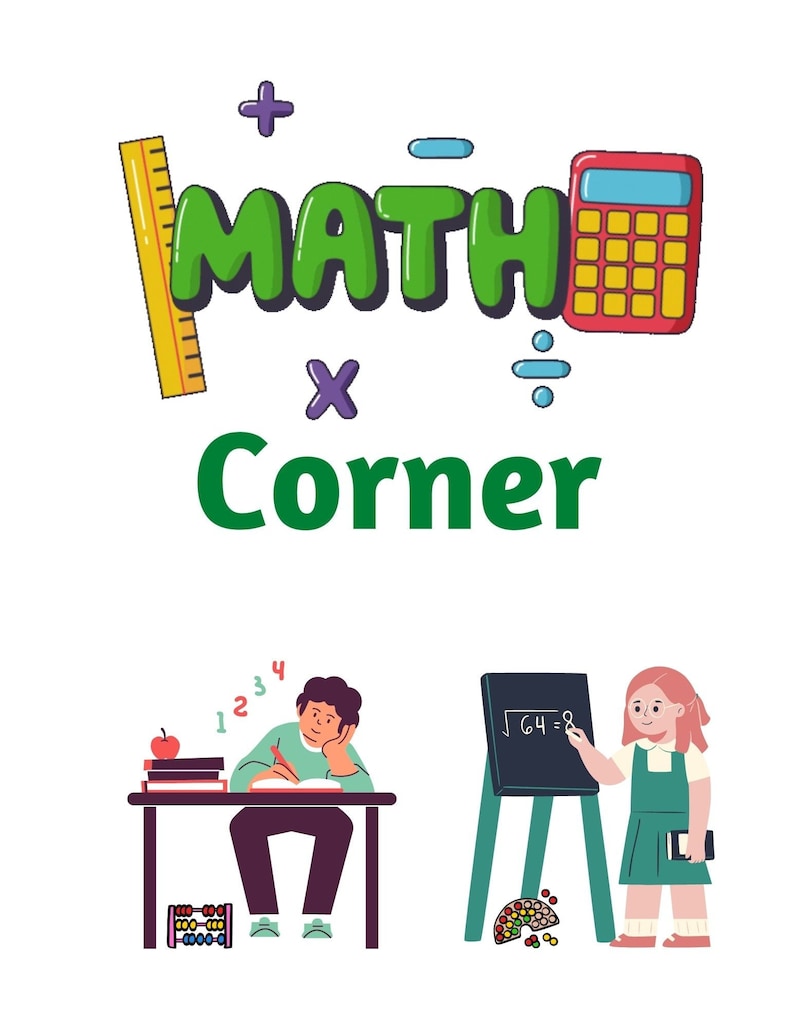 Math Corner (digital, Printable) - Etsy