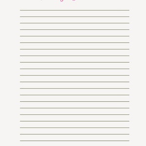 Daily Journal in Pink Digital, Printable - Etsy