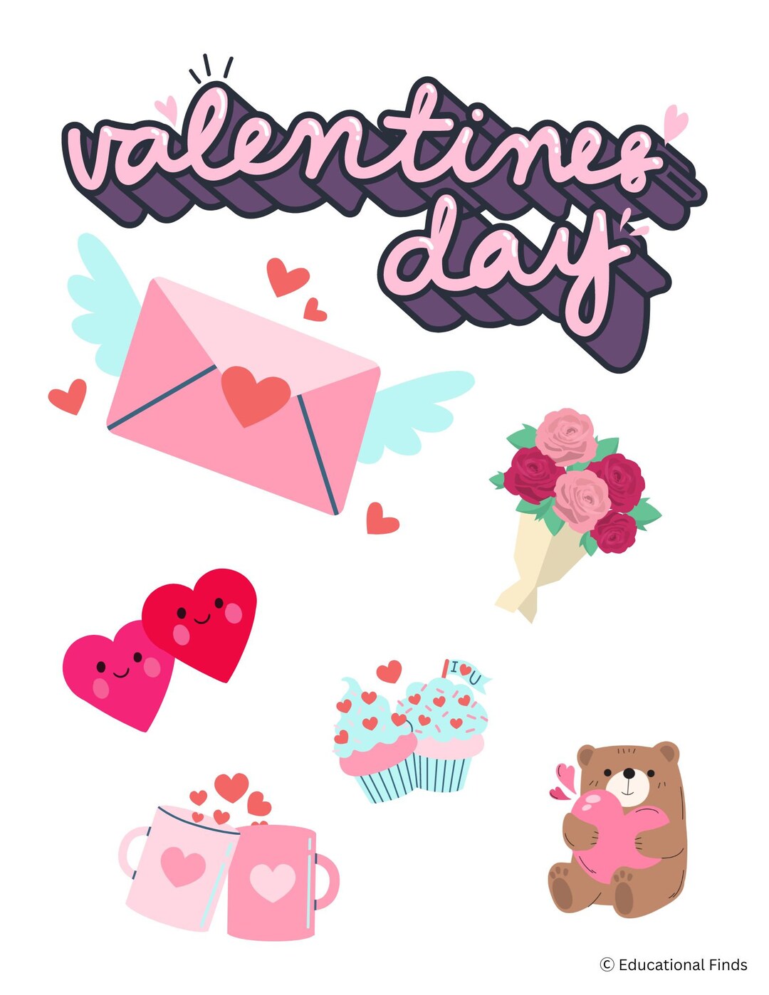 Valentines Day Poster ( Digital, Printable ) - Etsy