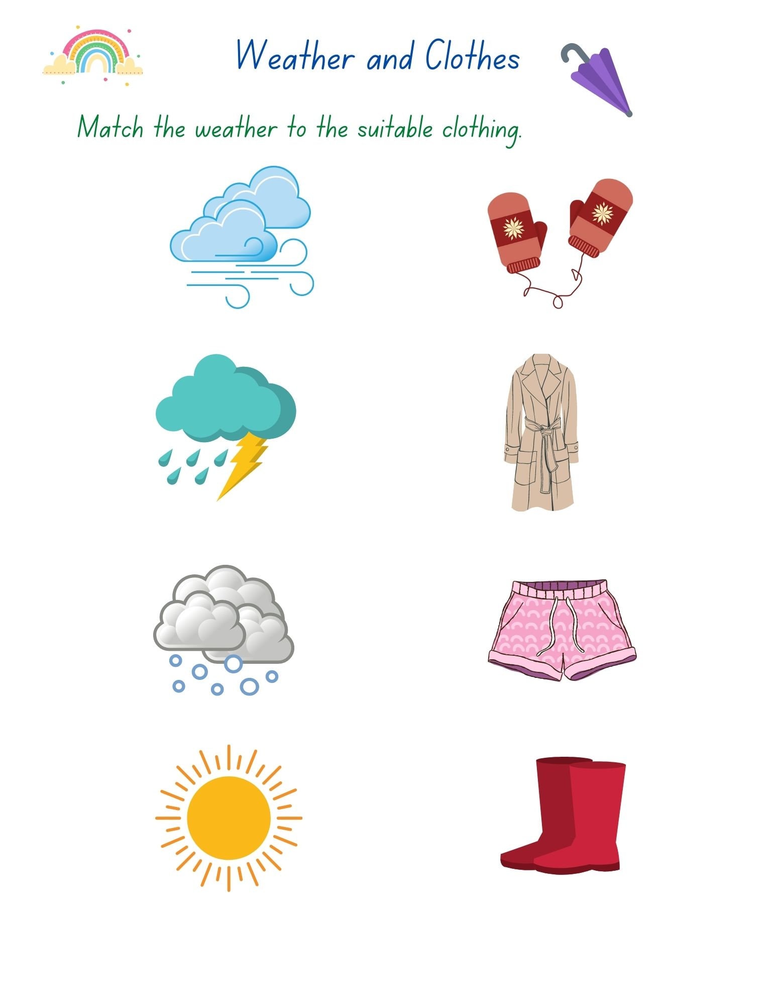 Weather Activity Book ( Digital , Printable, 6 Pages) - Etsy