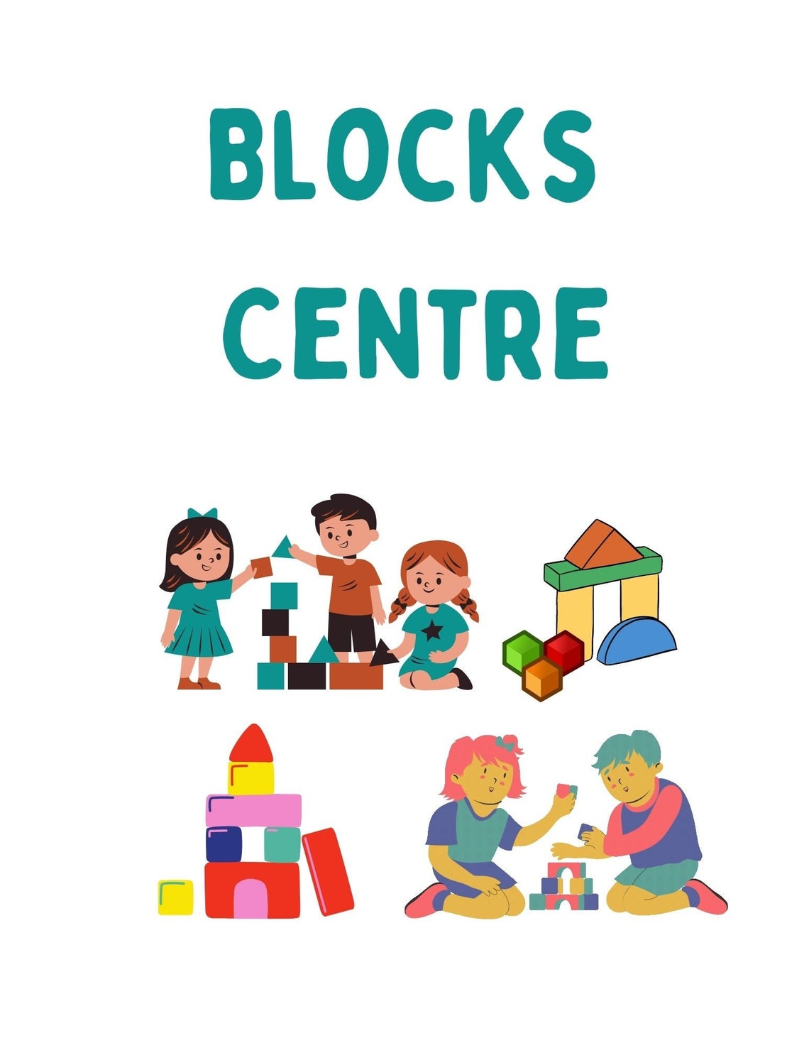Blocks Centre (digital, Printable) - Etsy