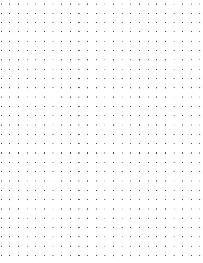 Simple Dotted Papers, 10 Pages, Math (digital, Printable) - Etsy