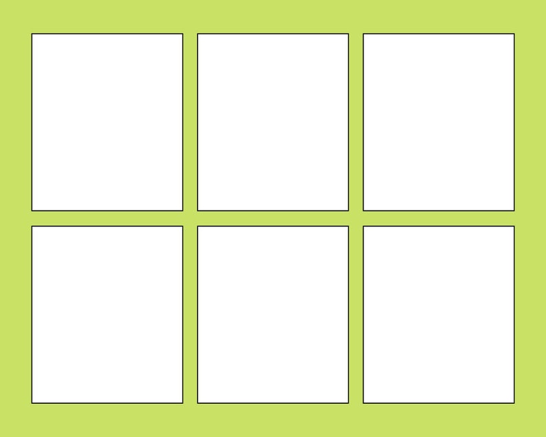Blank Panel Pages 5 Pages ( Digital , Printable ) - Etsy