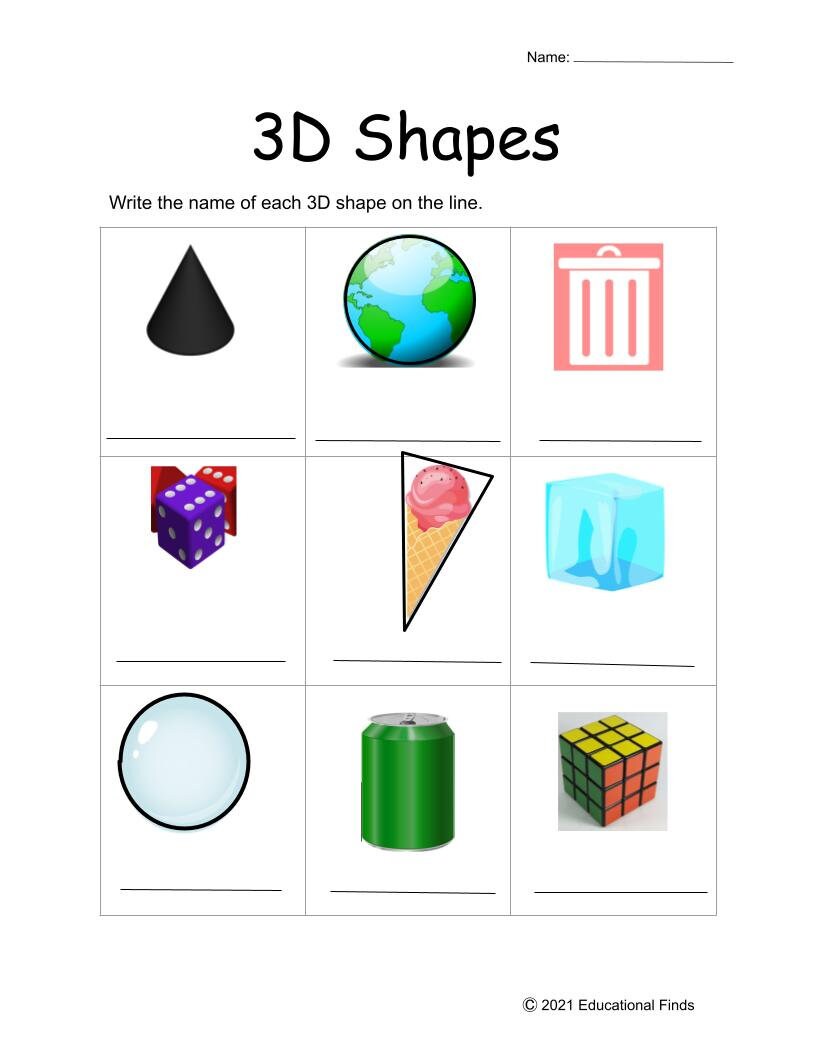 3D Shapes - Etsy