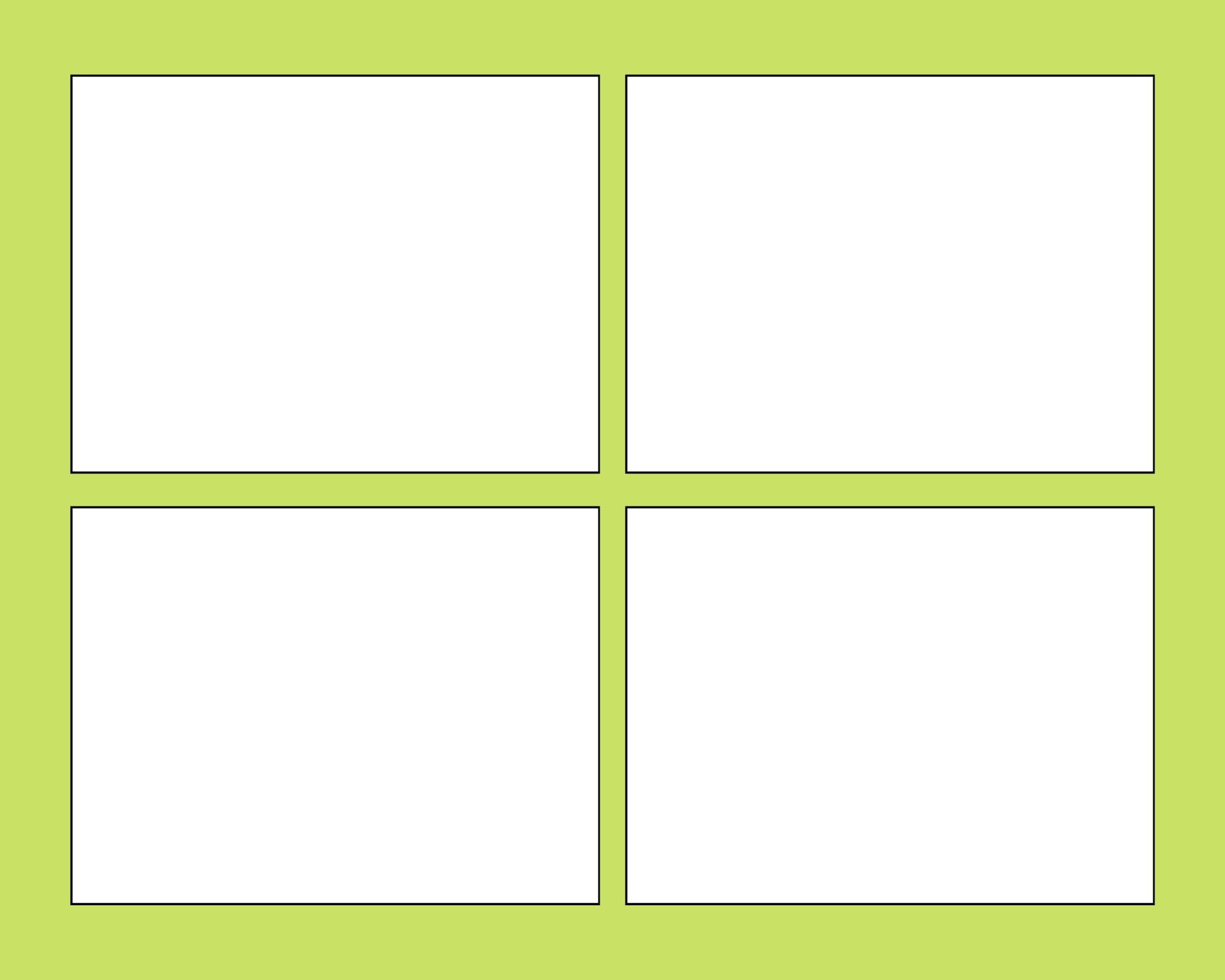 Blank Panel Pages 5 Pages ( Digital , Printable ) - Etsy