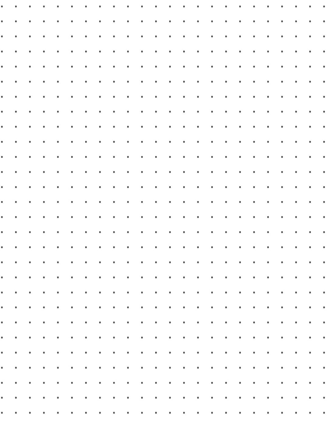 Simple Dotted Papers, 10 Pages, Math (digital, Printable) - Etsy