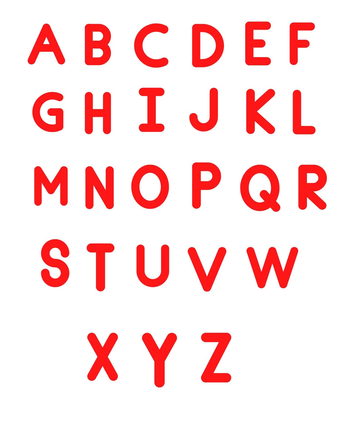 Alphabet Letters (digital, Printable) - Etsy