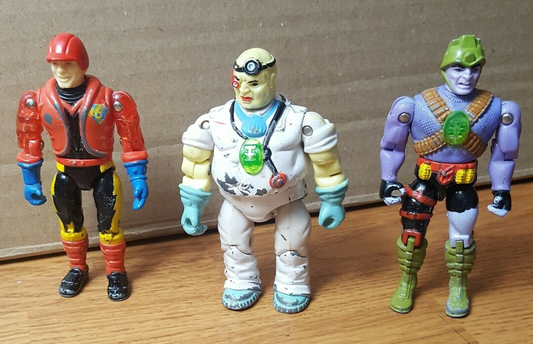 Vintage LJN 1986 Bionic Six 6 Diecast Action Figure Lot of 3 Scarab ...