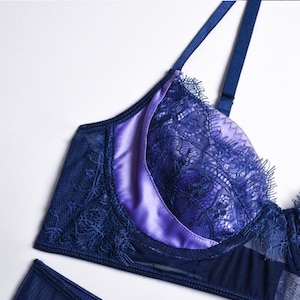 Blue Lingerie - Etsy