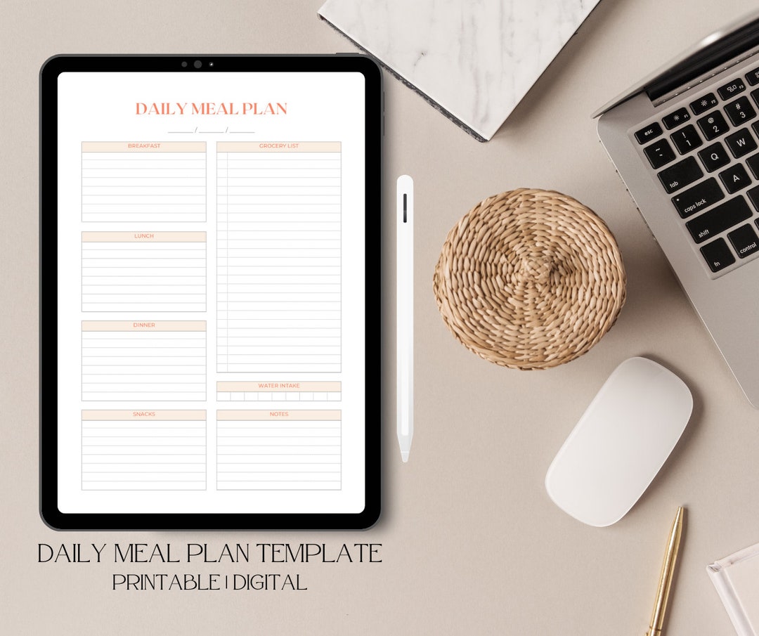 Weekly Meal Planner Digital Meal Planner Goodnotes iPad - Etsy