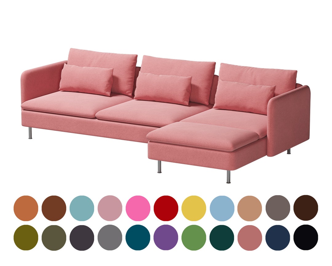 Custom Made Covers Fit Soderhamn 3 Seat Sofa With Chaise Lounge and 2 ...