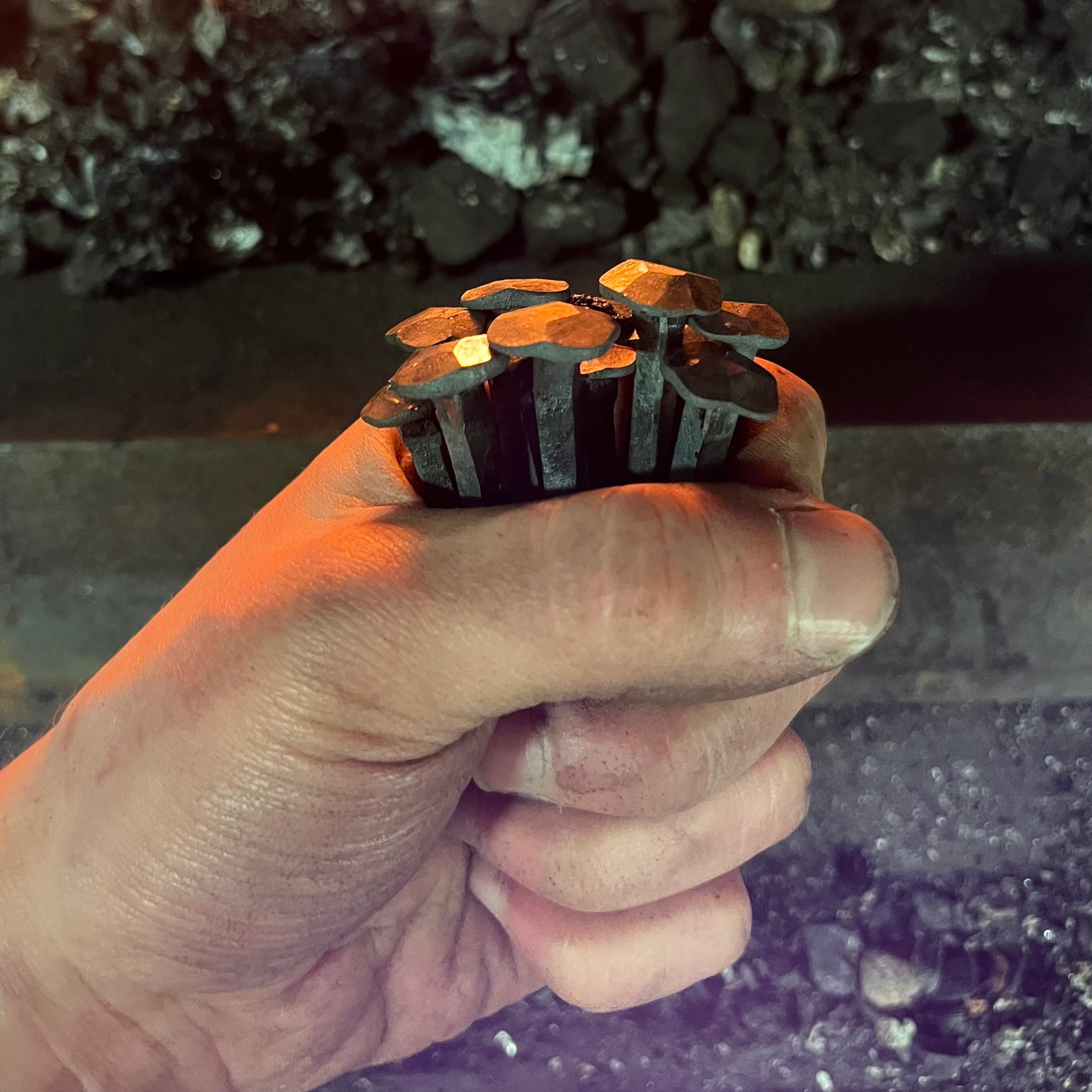 Hand Forged Nails. A Set of 5 Blacksmith Nails. - Etsy