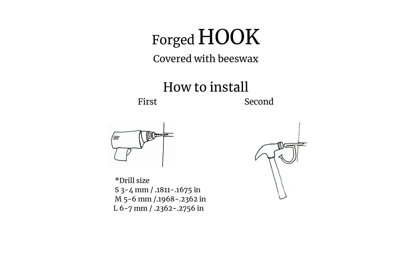 Forged Iron Nail Hooks, Set of 3, Handmade Wall Hooks - Etsy