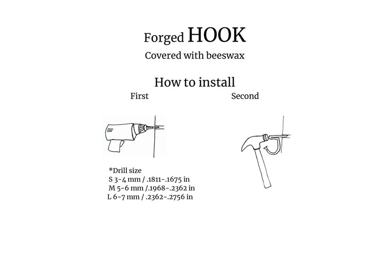 Forged Iron Nail Hooks, Set of 3, Handmade Wall Hooks - Etsy