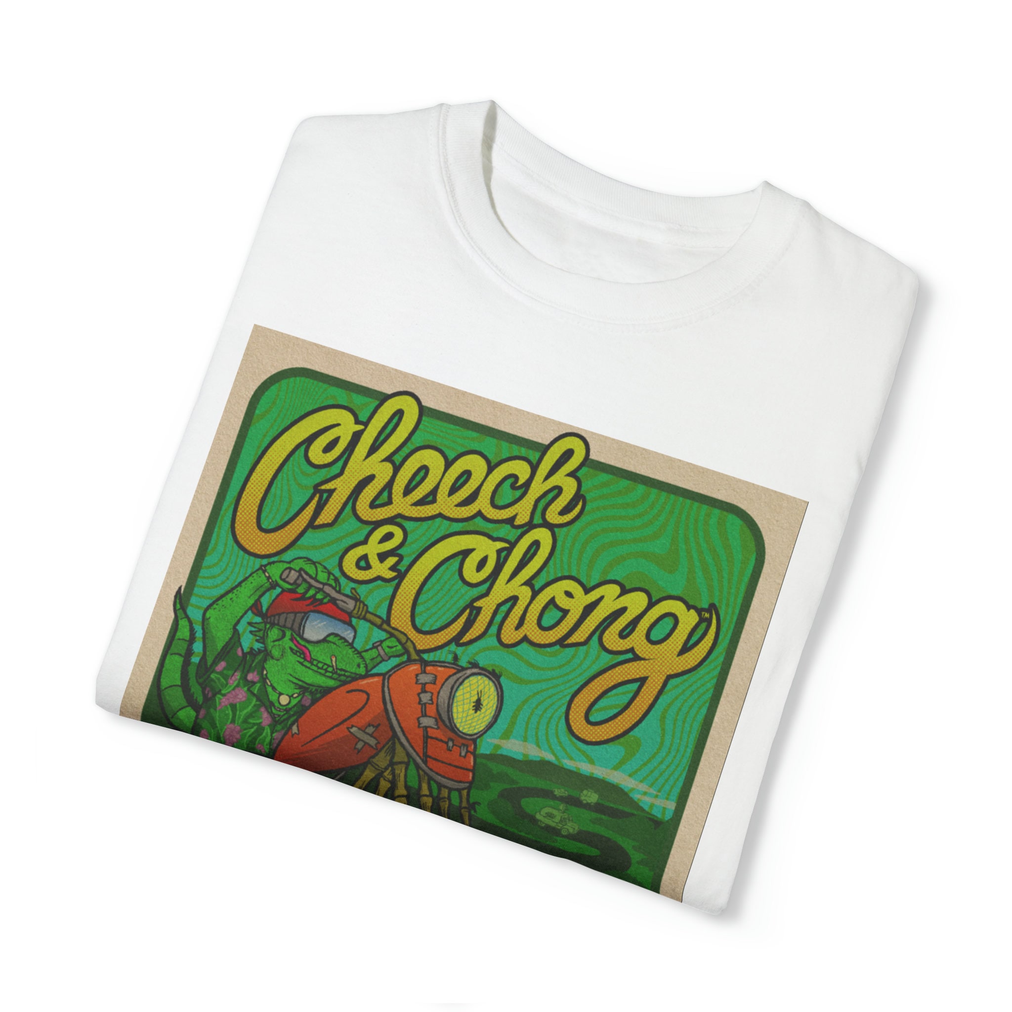 Cheech & Chong Lizard Biker T-shirt - Etsy