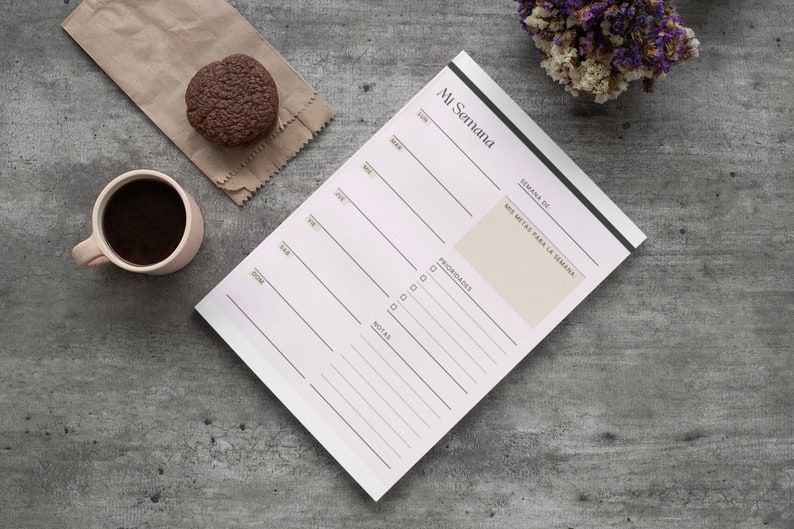 Spanish Weekly to Do List Printable, Instant Download, Weekly Planner ...