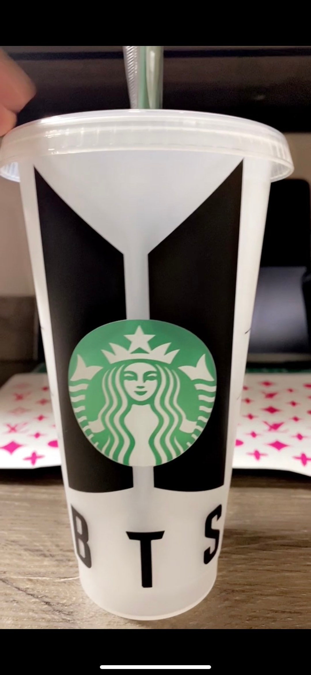 BTS Starbucks Cup - Etsy