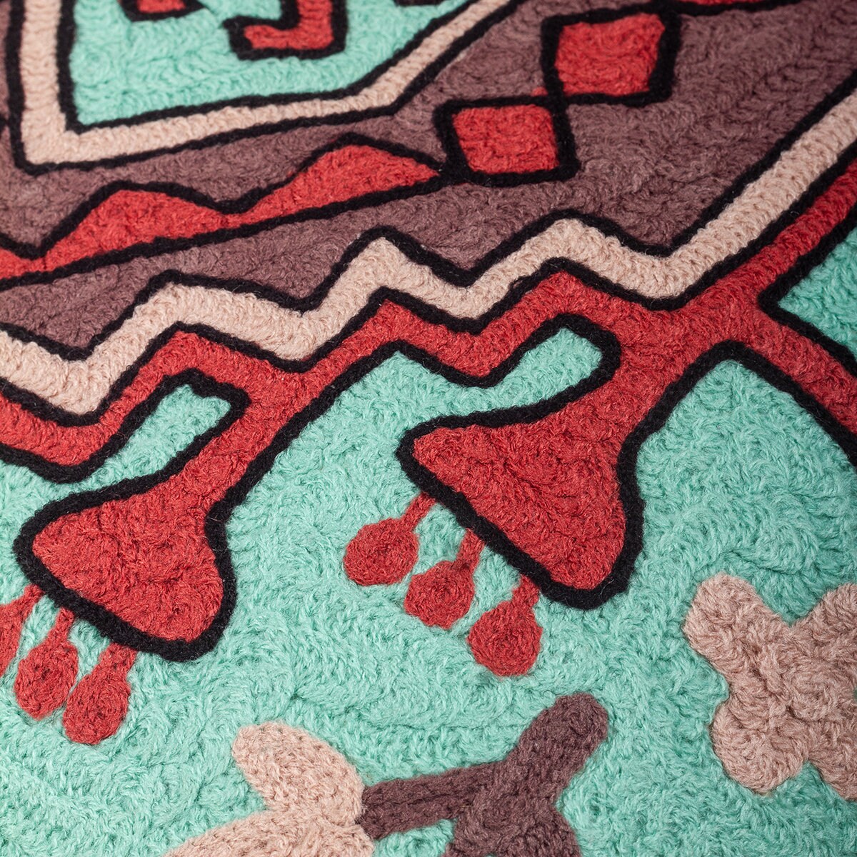 The Shiraz Hand-Embroidered Chain Stitch Custom Colors Sizes | Etsy