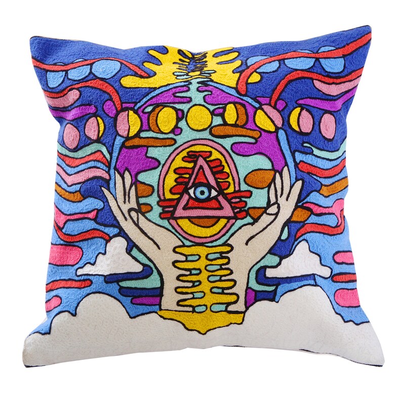 Third Eye Hand Embroidered Customizable Sizes Rectangle Square | Etsy