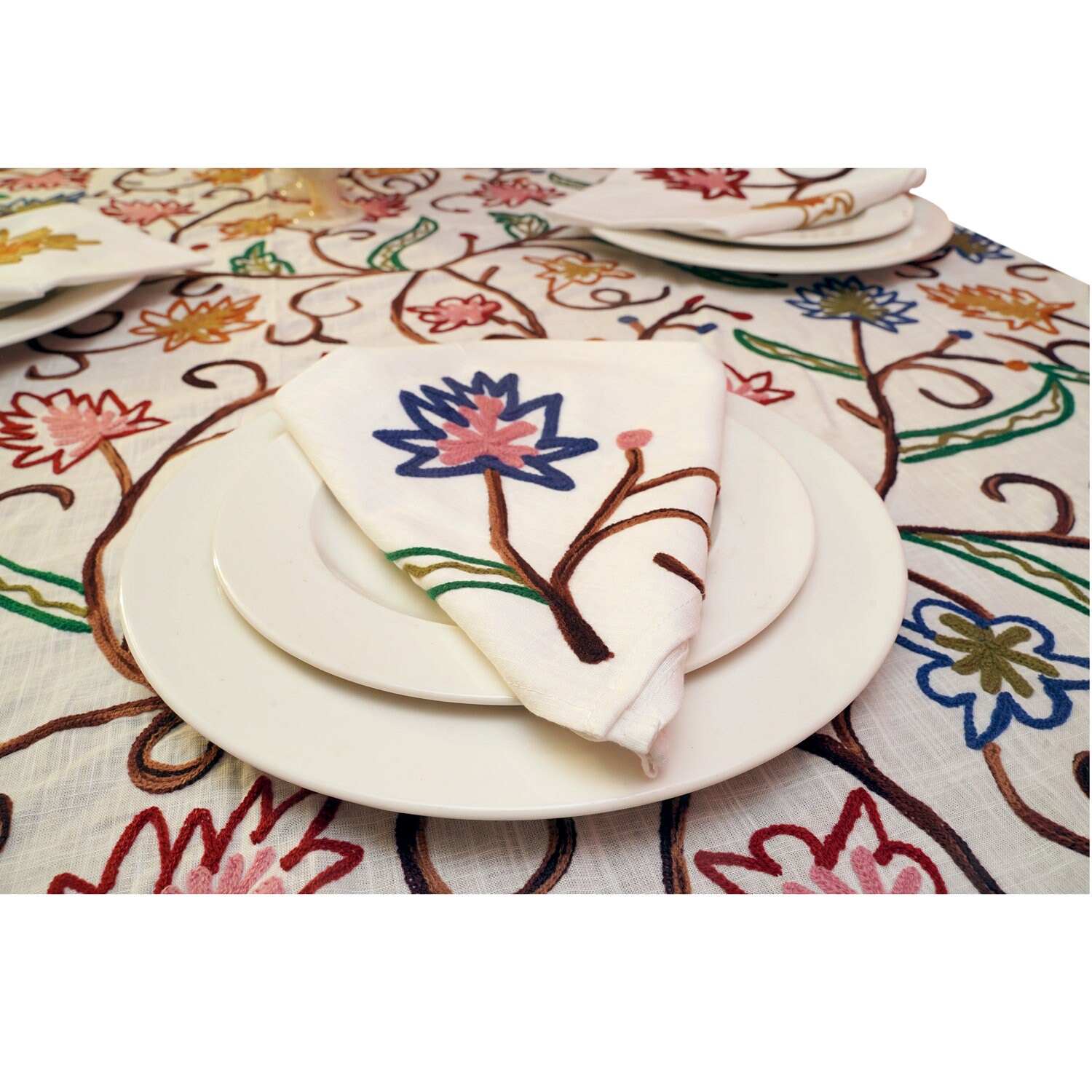 Fruit Cake Hand Embroidered Cotton Linen Customizable Coasters - Etsy