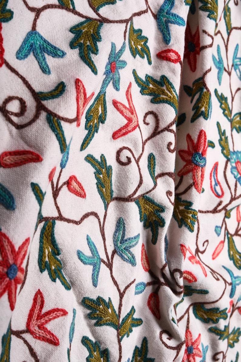 The Lure Hand Embroidered Cotton Linen Customizable Duvet | Etsy