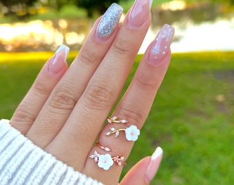 Open Flower Ring - Etsy