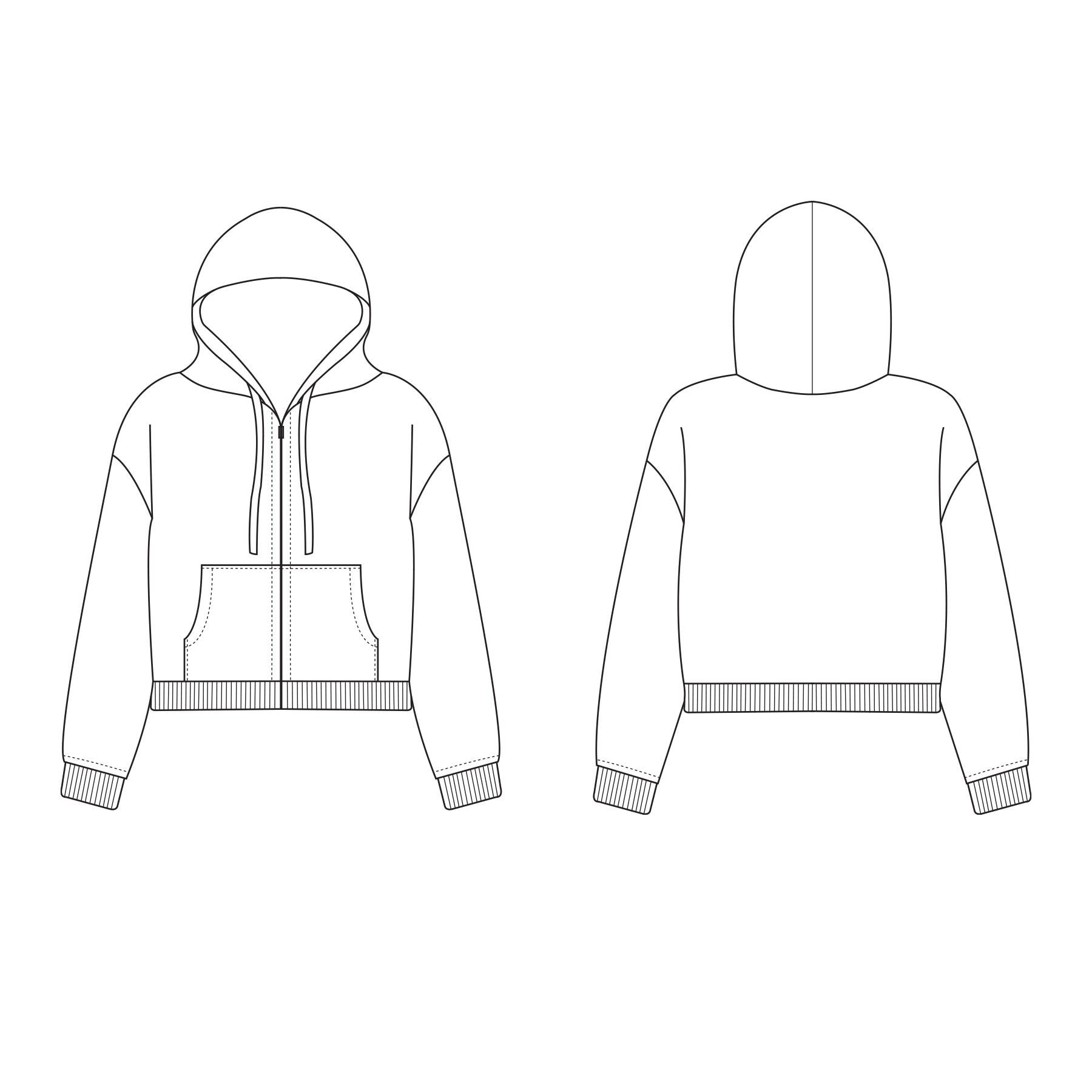 Oversized Zip up Hoodie Sewing Pattern (XS-XXL) (digital Download) - Etsy