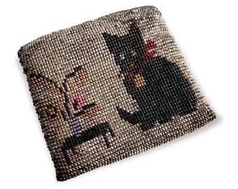 Cat Beaded Coin Purse - Etsy
