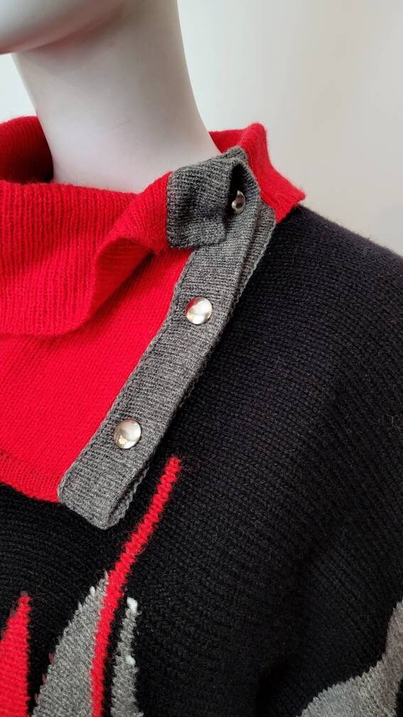 CLAUDE MONTANA (attributed To) Vintage 1980s Knitted Wool Sweater - Etsy