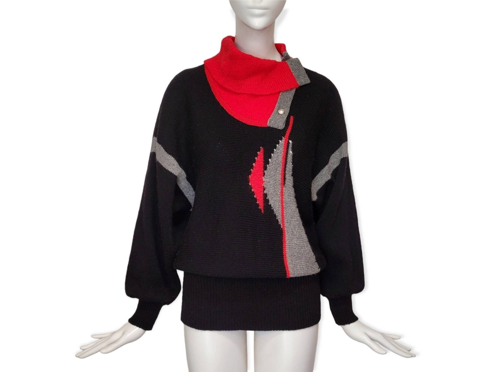 CLAUDE MONTANA (attributed To) Vintage 1980s Knitted Wool Sweater - Etsy