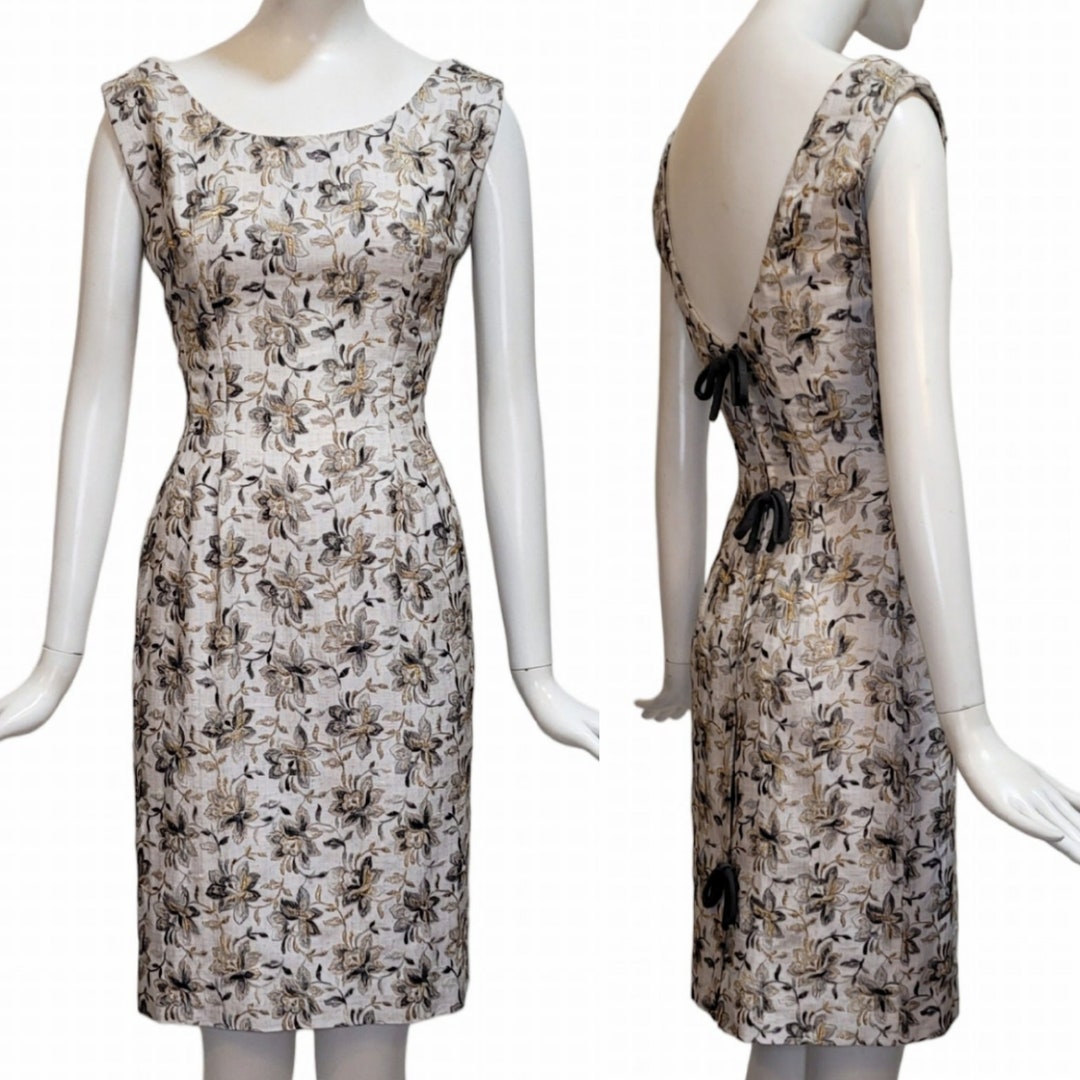 PIERRE BALMAIN FLORILÈGE Vintage 1960s Cocktail Dress - Etsy