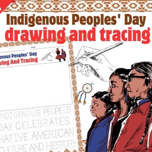 Indigenous Peoples' Day Drawing & Tracing Worksheet | Art and Culture ...