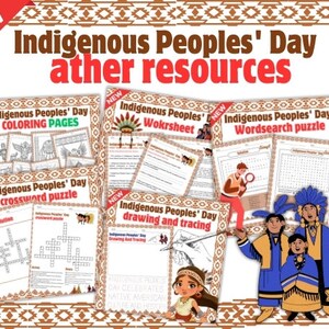 Indigenous Peoples' Day Drawing & Tracing Worksheet | Art and Culture ...