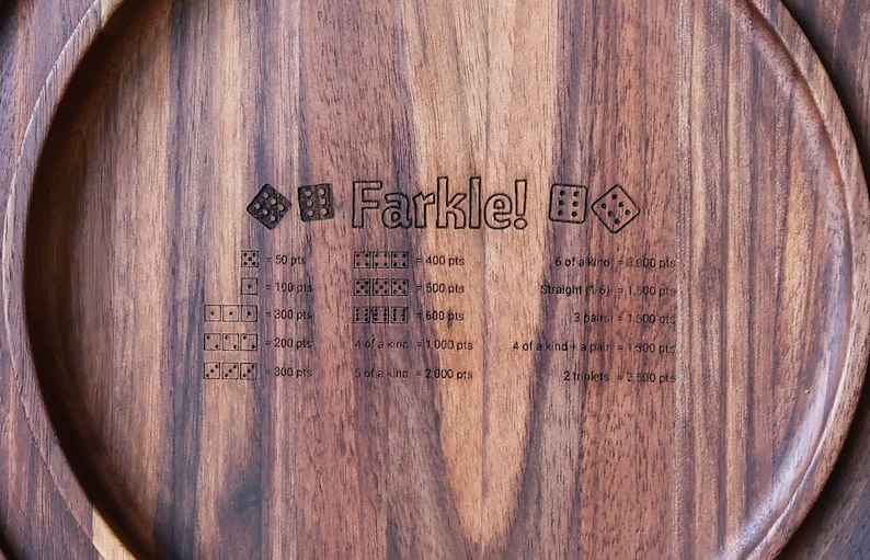 Family Farkle Dish Board Game - Etsy