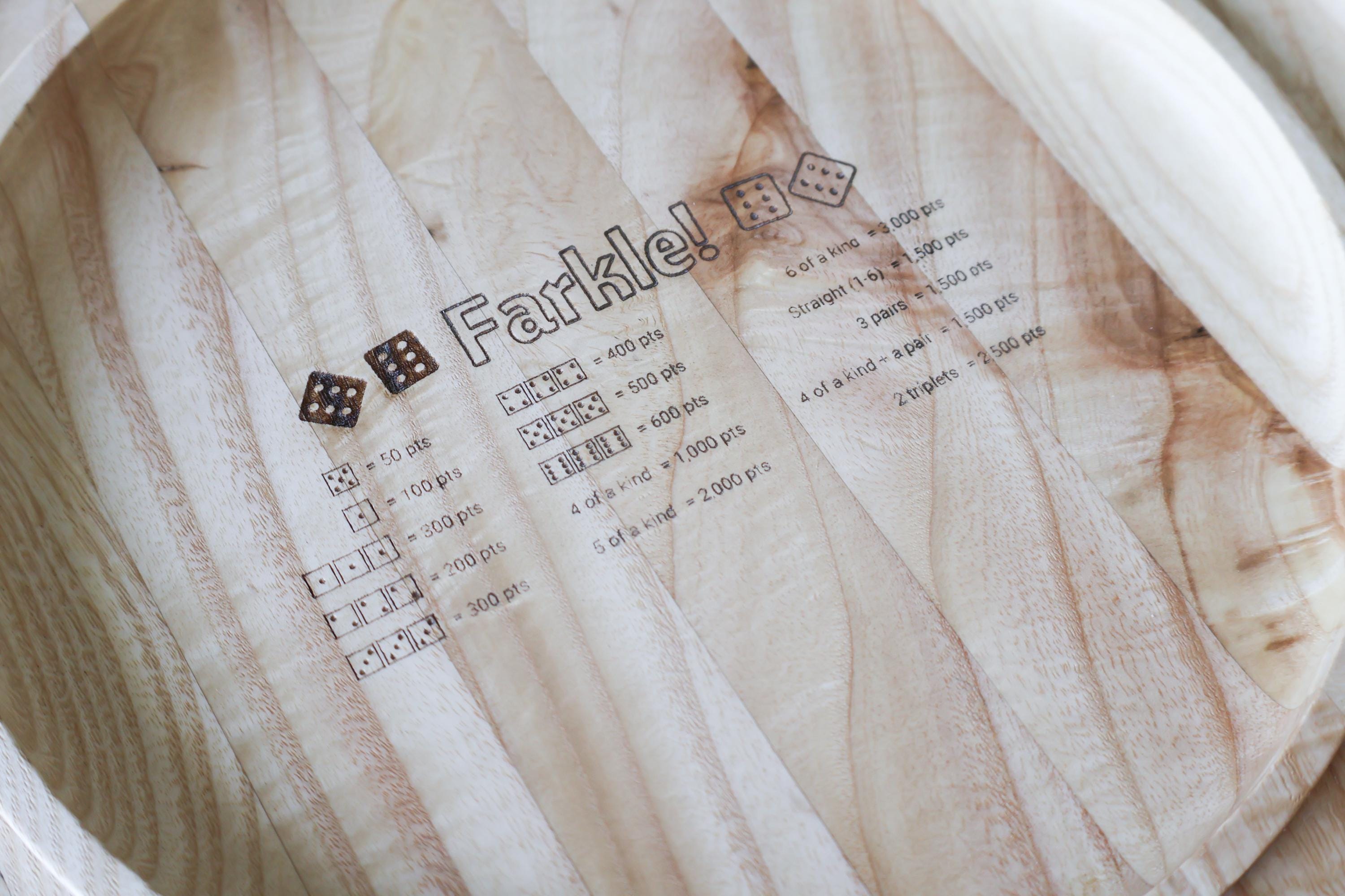 Family Farkle Dish Board Game - Etsy