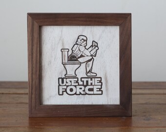 Use the Force Bathroom Sign - Etsy Australia