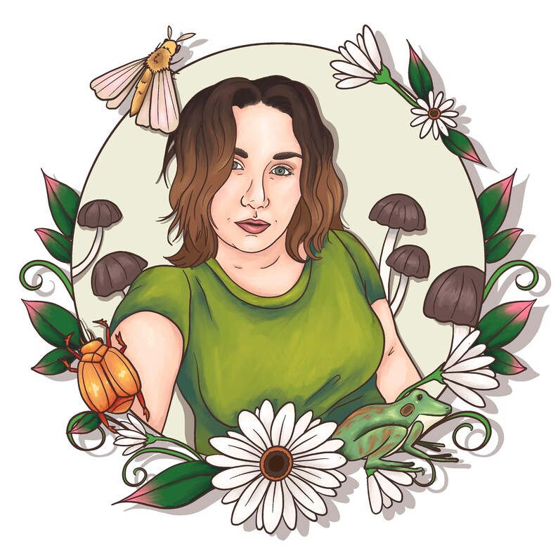 Portrait Logo Profile Picture Drawing Custom Logo Personalized Hand ...