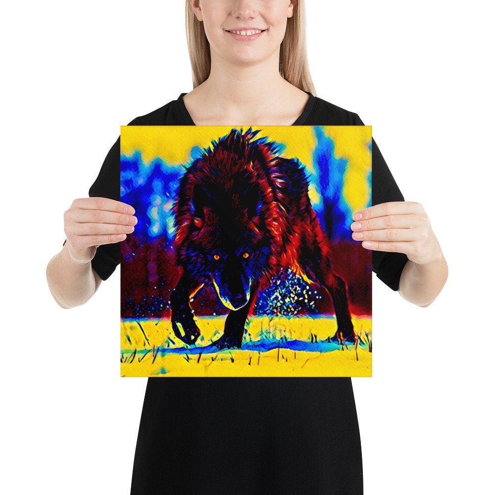 Timber Wolf Abstract Art Print LIMITED EDITION - Etsy