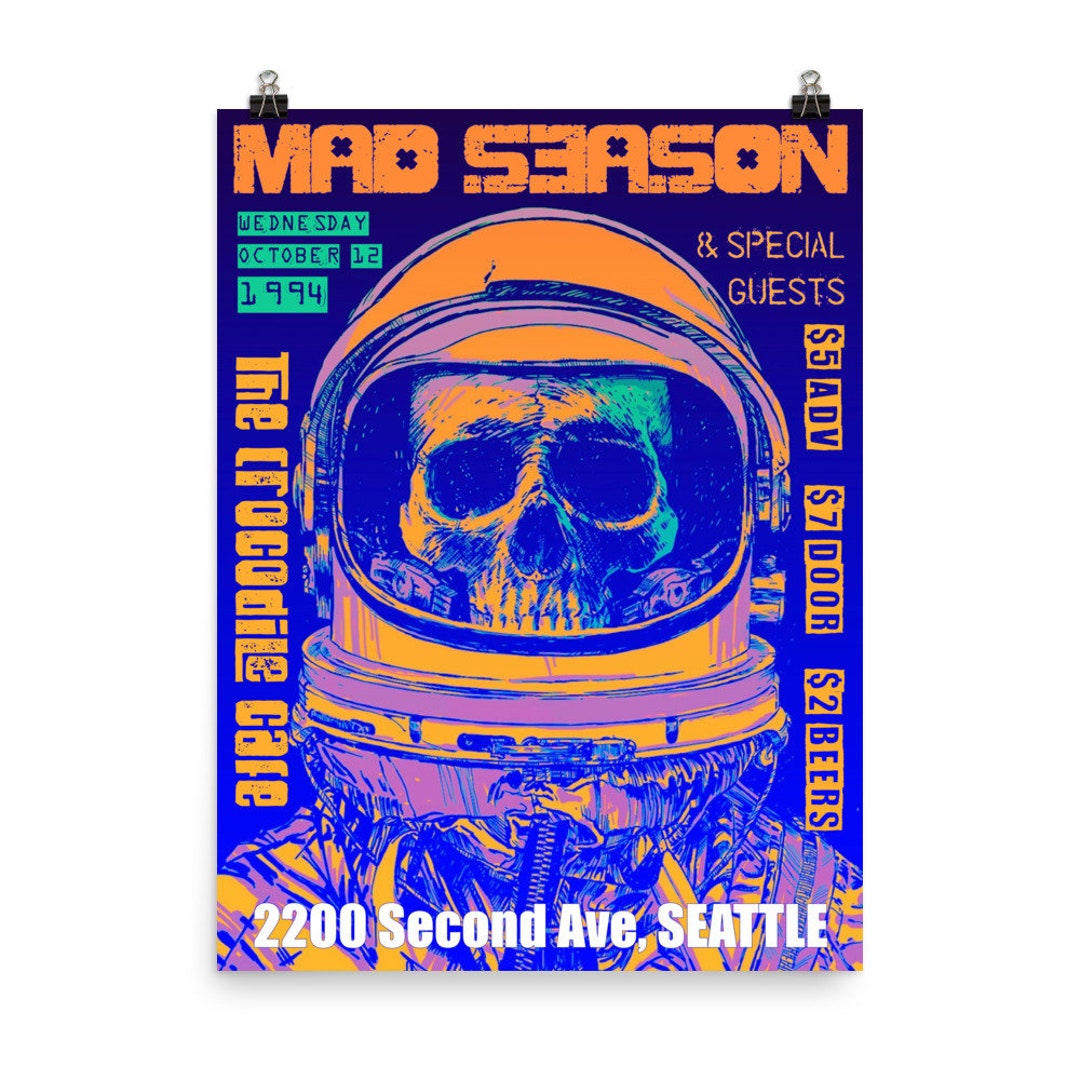 Mad Season Concert Poster (18" X 24") *LIMITED EDITION* of 250 - Etsy
