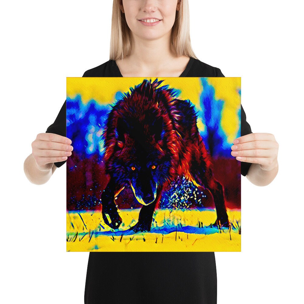 Timber Wolf Abstract Art Print LIMITED EDITION - Etsy