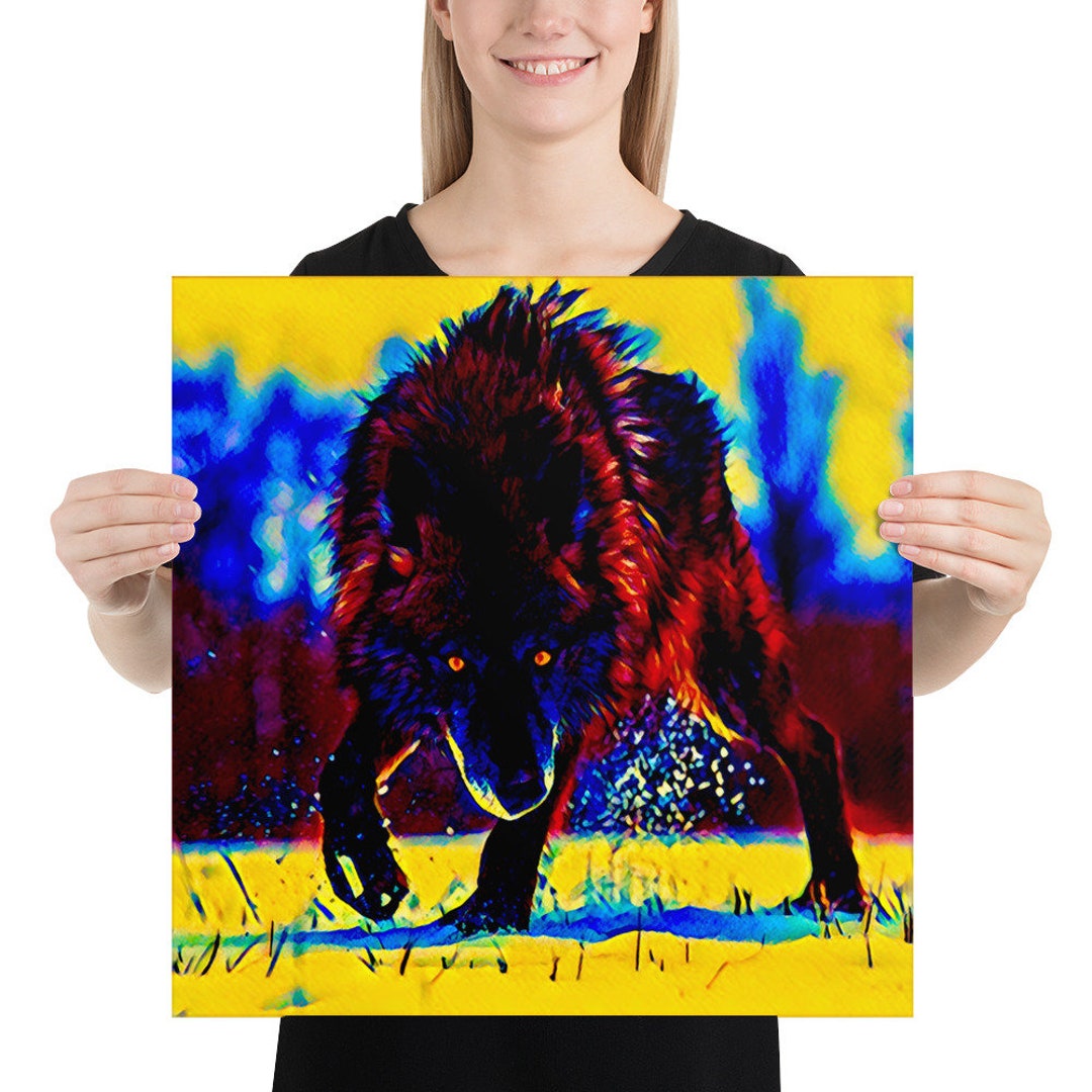 Timber Wolf Abstract Art Print LIMITED EDITION - Etsy