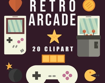 Arcade Game Clip Art - Etsy