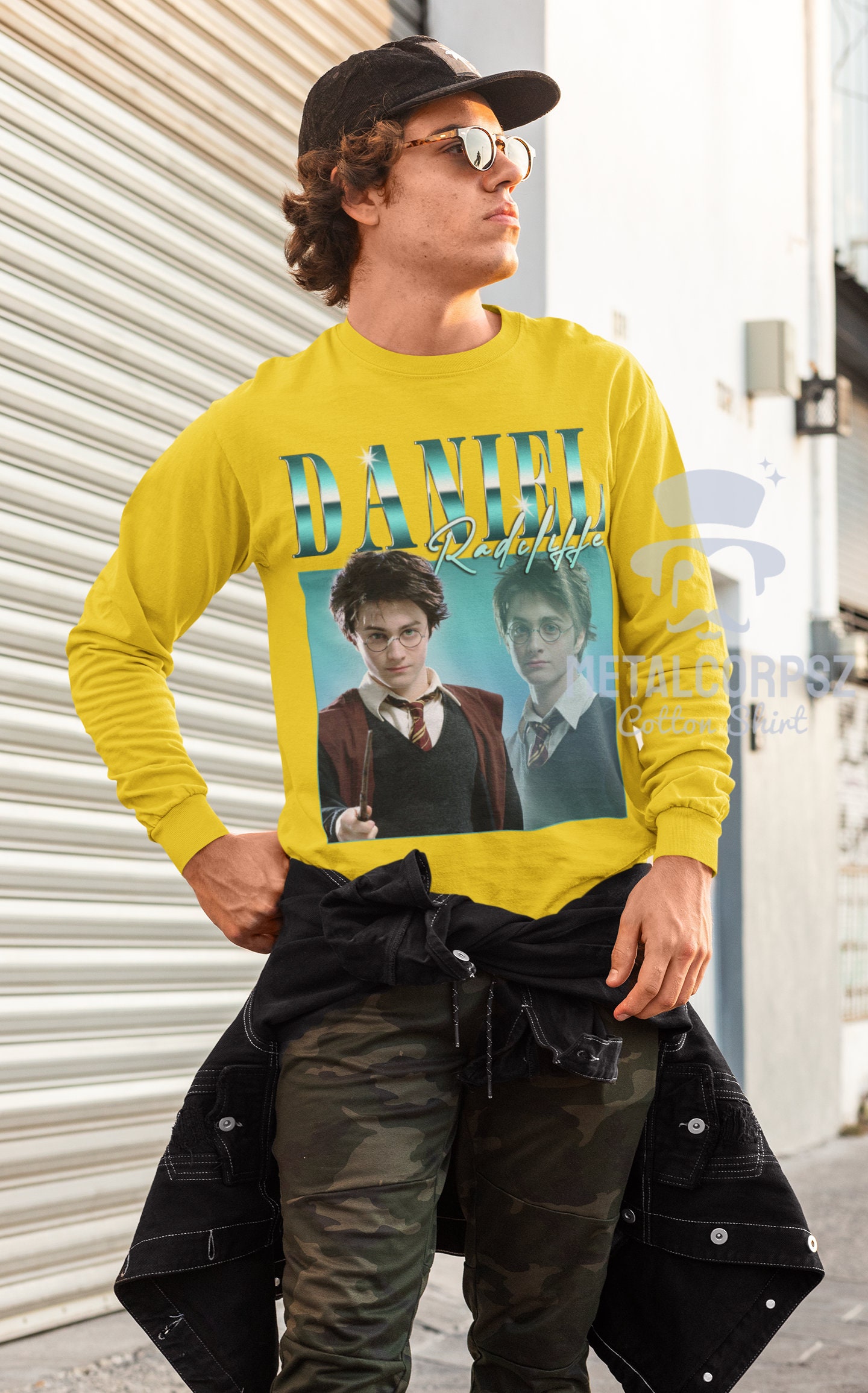 Daniel Radcliffe Shirt, Daniel Radcliffe Actor Fantasy Movie Vintage ...