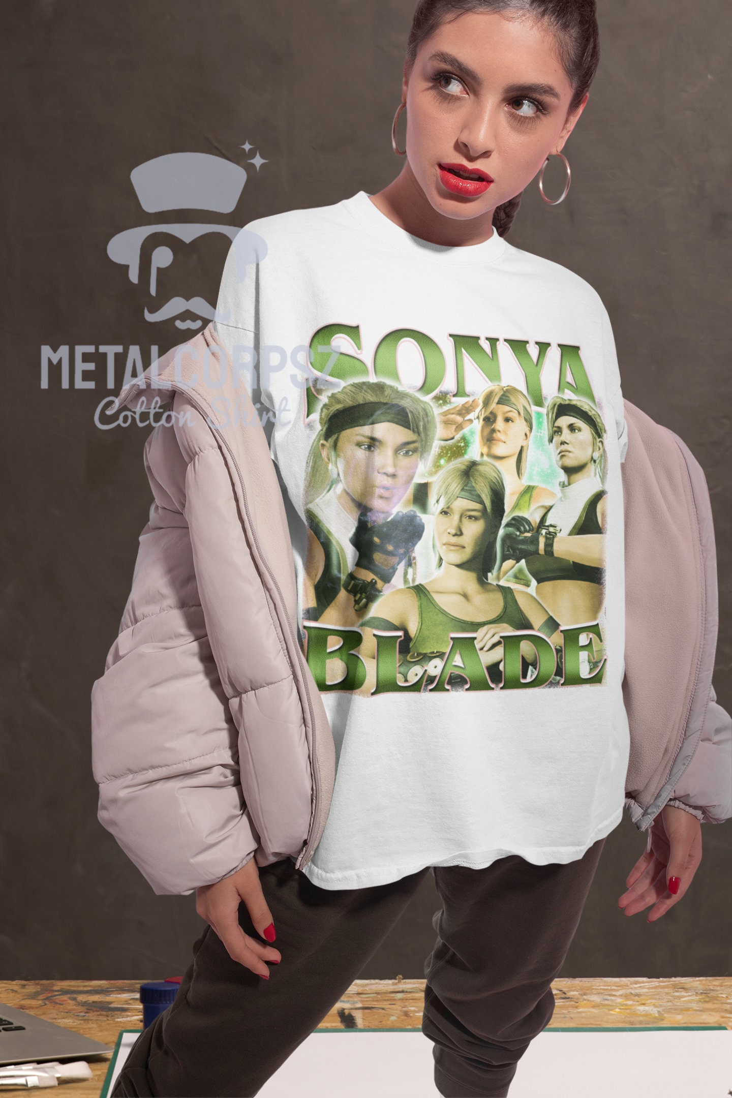 Sonya Blade Vintage T-shirt, 90s MK Game Inspired - Etsy