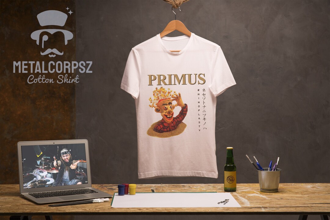 Primus Rhinoplasty White Concert Shirt Heavy Metal Band Retro Design T ...